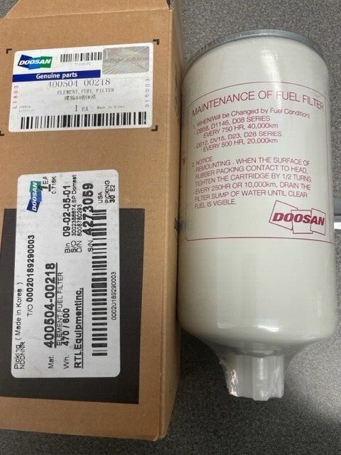 Doosan DAEWOO 400504-00218 Fuel Filter Element Generac 0c46930450 for ...