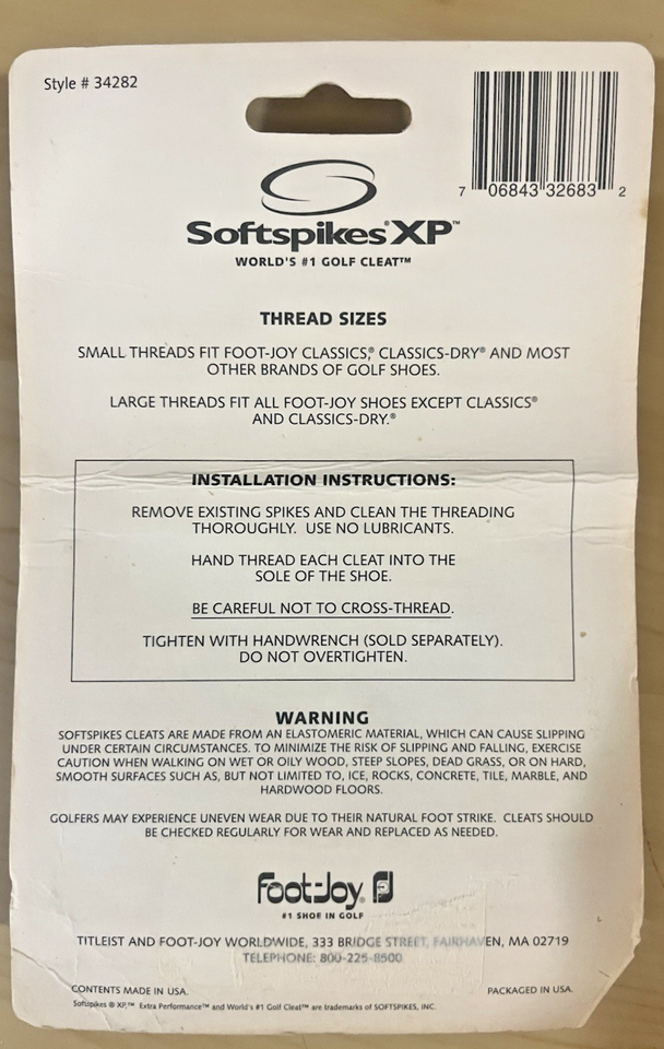 Foot-Joy XL Softspikes XP | eBay
