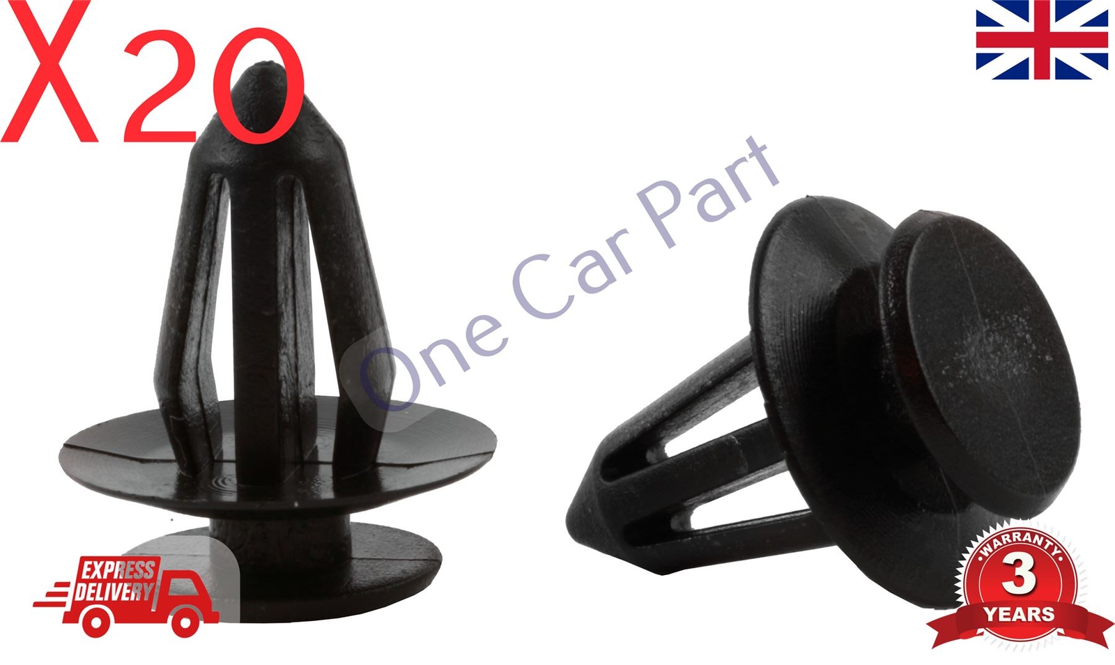 20 X Door Panel and Bumper Fasteners Clips for FIAT PEUGEOT CITROEN ...