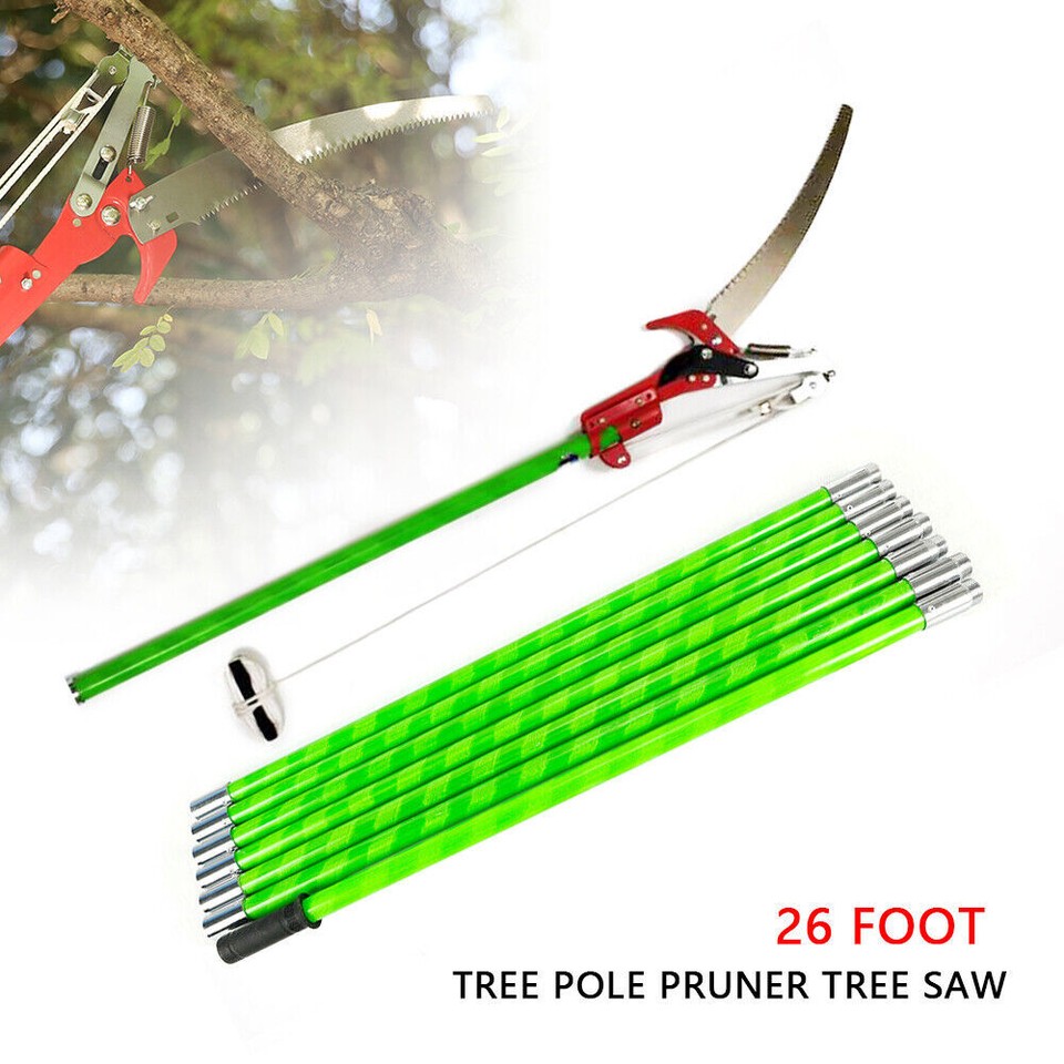 26 ft. Extendable Tree Pruner Garden Tool Pole Saw Branch Long Reach ...