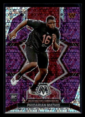 2022 Panini Mosaic #389 Phidarian Mathis Rookie 34/50 Mosaic No Huddle ...