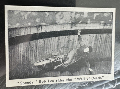 RARE 1930 Amalgamated Press SPEEDY BOB LEA RIDE THE WALL OF DEATH | eBay