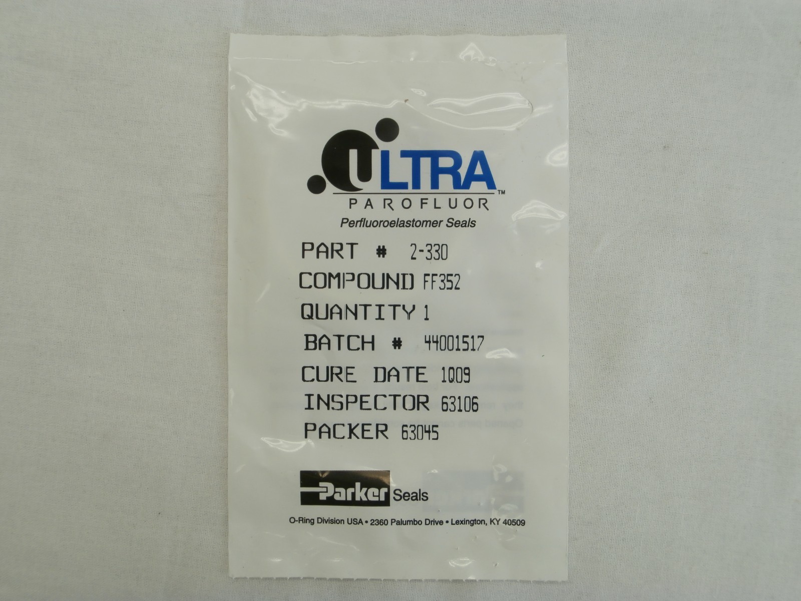 Parker Seals FF352 Medium O-Rings Ultra Parofluor Seal Reseller Lot of ...