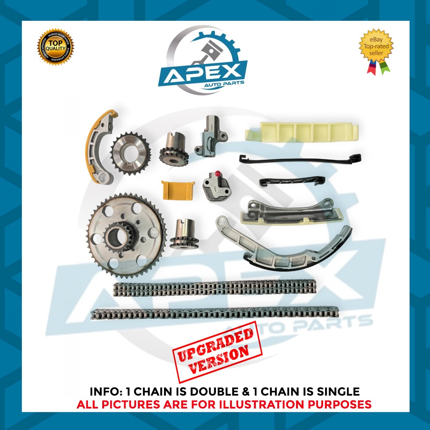 TIMING CHAIN KIT FOR NP300 NAVARA 2.5 DCI YD25DDTi DIESEL ENGINE ...