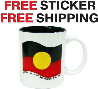 Aboriginal Flag Indigenous Flag Coffee Cup Mug INCLUDES FREE STICKER | eBay