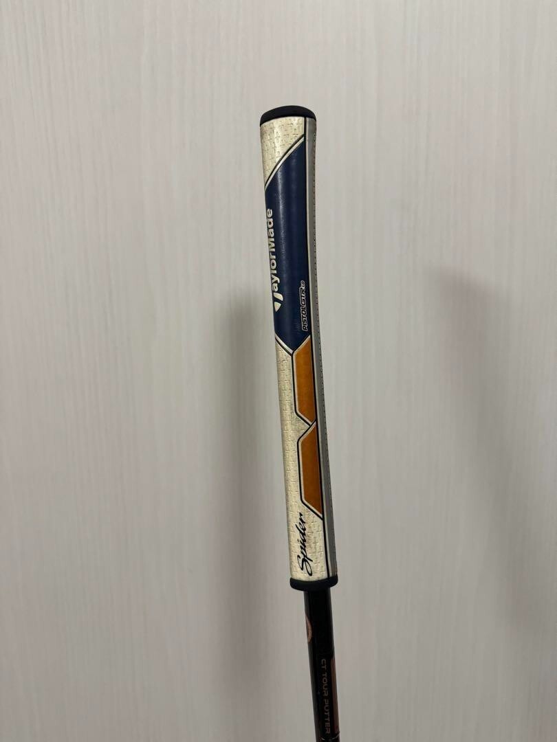 TAYLORMADE SPIDER x Blue White Single Bend Steel Shaft golf club Putter ...