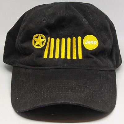 Jeep Logo Embroidered Baseball Cap Adjustable Black Hat | eBay