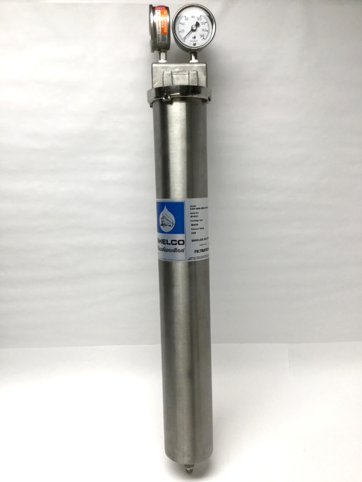 Shelco CSF-806-222-GP4I/O-V MicroGuardian Stainless Steel Filter ...