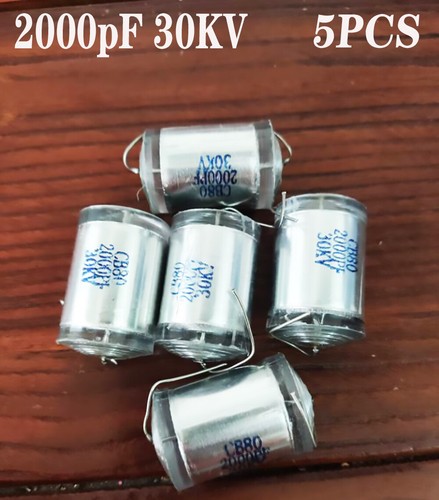 5PCS 2000pF 30KV high voltage capacitor Marx generator voltage doubler ...