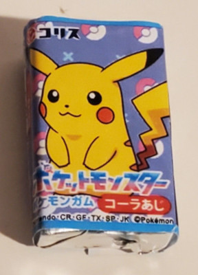 NINTENDO POKEMON PIKACHU JAPAN SINGLE PIECE WRAPPED BUBBLEGUM GUM ...