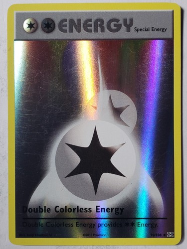 REVERSE HOLO Double Colorless Energy 90/108 LP - XY Evolutions Pokemon ...