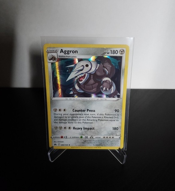 Pokémon TCG Aggron Crown Zenith 089/159 Holo Holo Rare for sale online ...