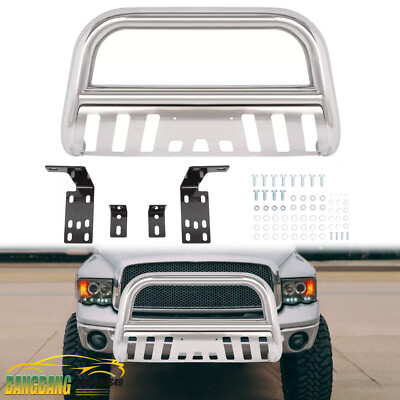 For Dodge Ram 1500 2500 3500 2002-2009 Bull Bar Push Brush Bumper ...
