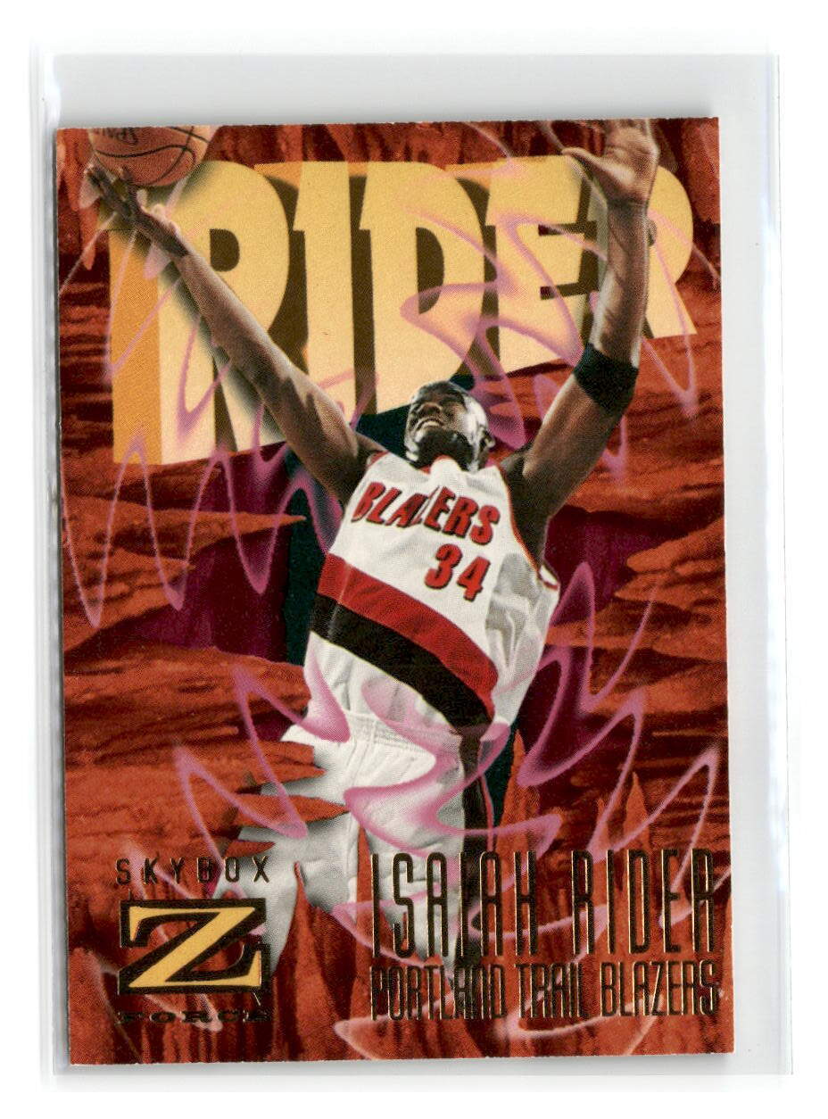 1996-97 SkyBox Z-Force - #129 - Isaiah Rider - Portland Trail Blazers ...