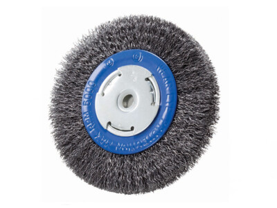 6" Inch Crimped Wire Wheel for Bench Grinder 2", 1/2", or 5/8" Arbor ...