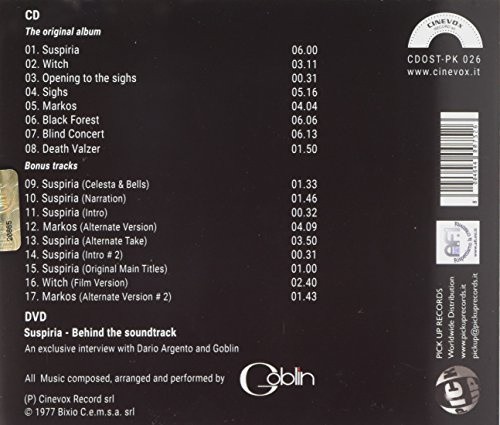 Suspiria (40th Anniversary Edition) (Original Soundtrack) by Goblin ...