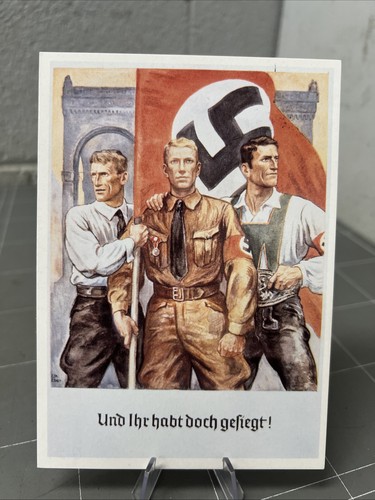 VINTAGE WW2 REPRODUCTION POSTCARD ADOLF HITLER NAZI GERMANY WAR | eBay