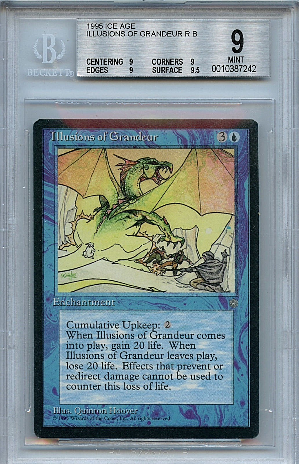 MTG Ice Age Illusions of Grandeur BGS 9.0 Mint Magic Card WOTC 7242 | eBay