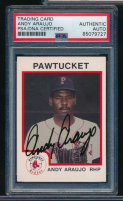 1987 ProCards Pawtucket Red Sox Andy Araujo #64 signed auto PSA/DNA ...