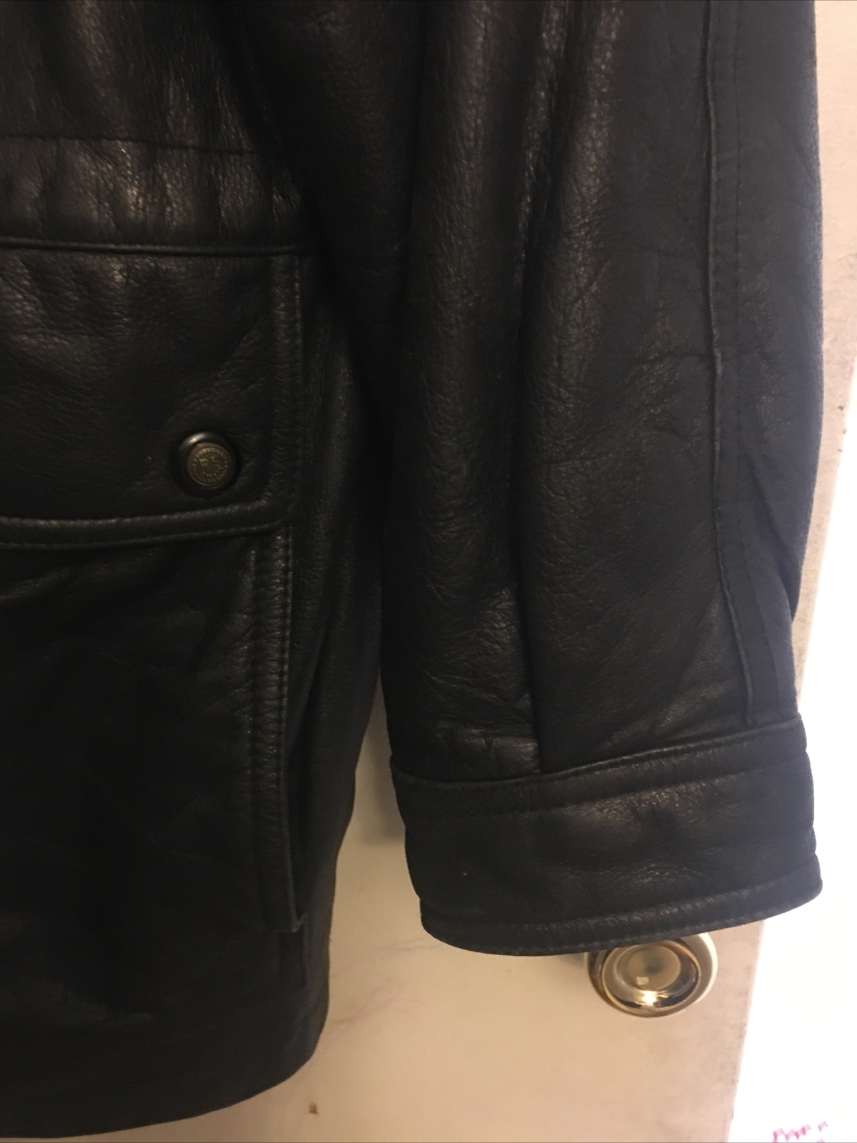 Vintage Black Leather Reed Sportswear Bomber Leather … - Gem