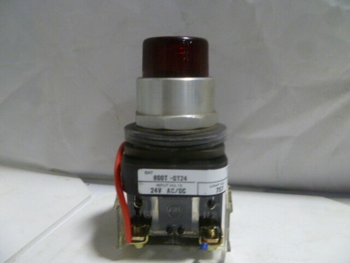 Allen Bradley 800T-QT24W White Illuminated Push Button 24V AC/DC Lamp ...