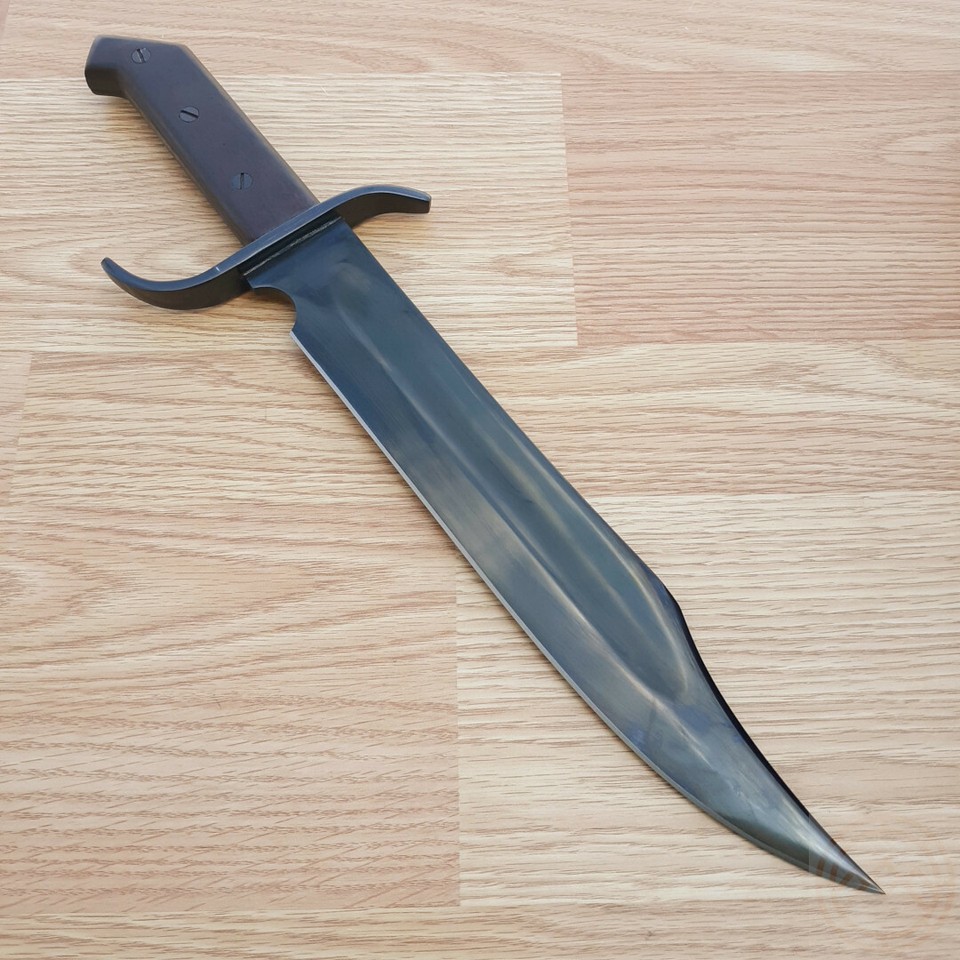 Cold Steel 1917 Frontier Fixed Knife 12.25" 1085 Steel Blade Brown Wood ...