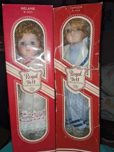Regal Porcelain Dolls Melanie & Ginger In Box Vintage *373 | eBay