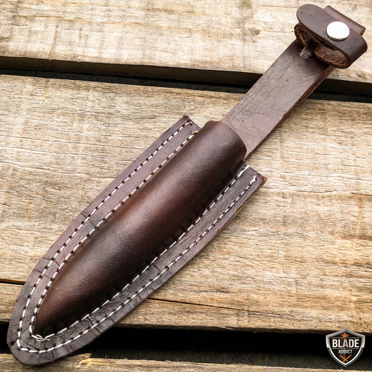 10" Handmade Tri Dagger FULL GOLD Fixed Blade Knife Hand Forged Kris ...