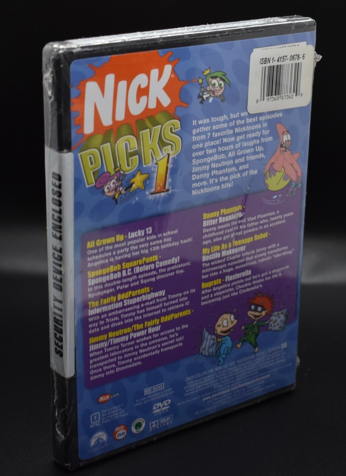 Nick Picks Vol. 1 NEW (DVD 2005) The Fairly OddParents Rugrats ...