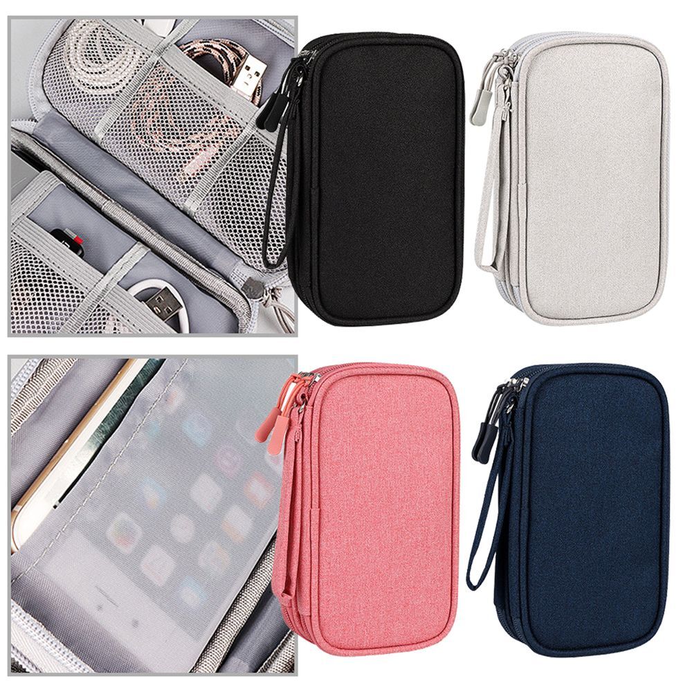 Electronics Accessories Travel Storage Bag Portable Charger Cable Case ...