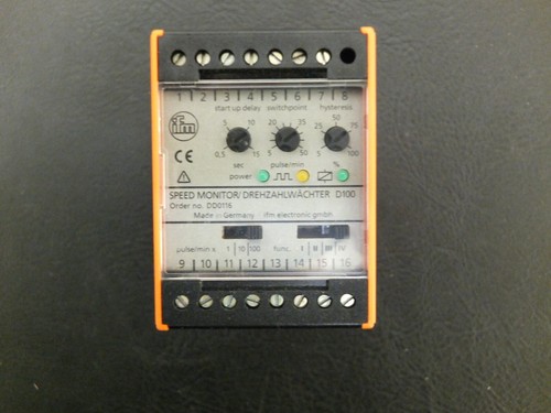 ifm electronic DD0116 ECOMAT 200 PULSE EVALUATION SYSTEM D100 POWER ...