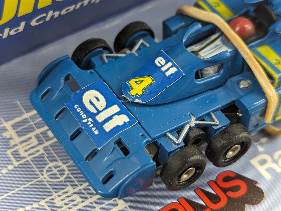 Rare Vintage Aurora A/FX G + Plus Tyrell Elf Six Wheeler #4 Slot Car ...