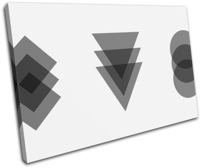 Geometric Shapes Office Minimal Abstract SINGLE TELA parete arte foto ...