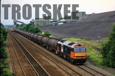 35mm Slide BR British Railways Diesel Loco Class 60 60008 Hatfield 1998 ...
