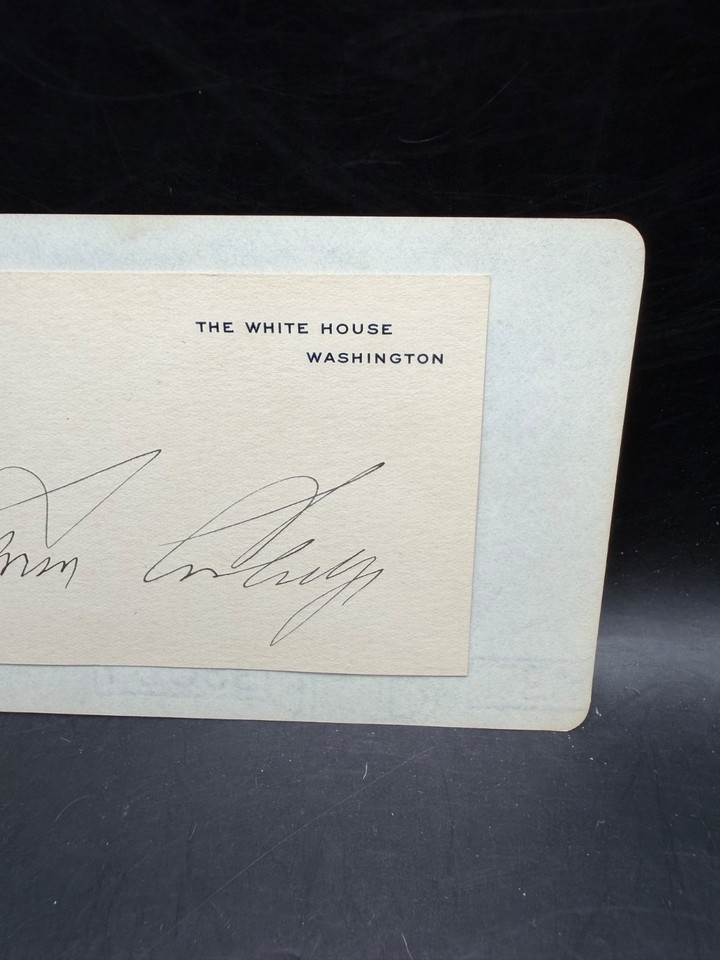 President Calvin Coolidge Signed Card | eBay