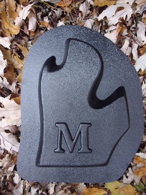Michigan state plaque mold cement plaster concrete mould 9.5" x 6" x 3/ ...