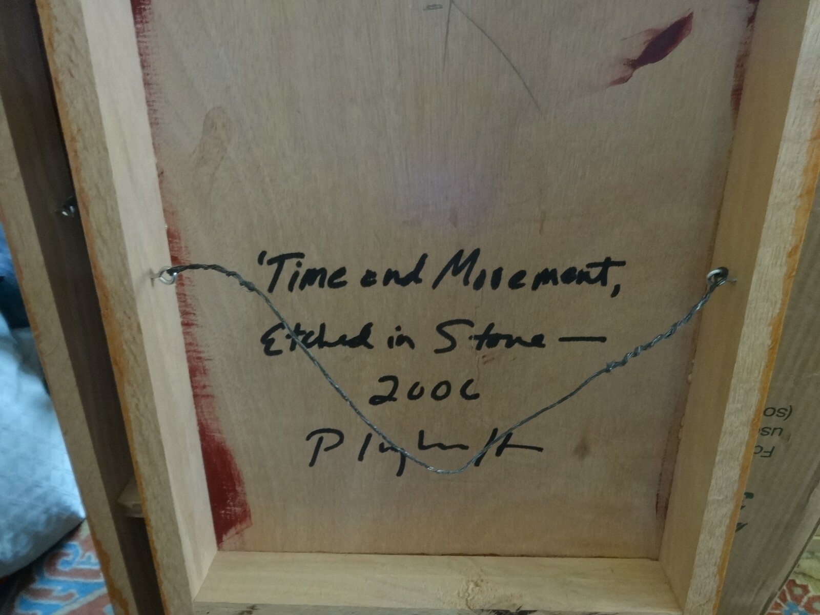 Stunning Contemporary 2006 Original Oil Triptych ~M. Pflughoeft~Time ...