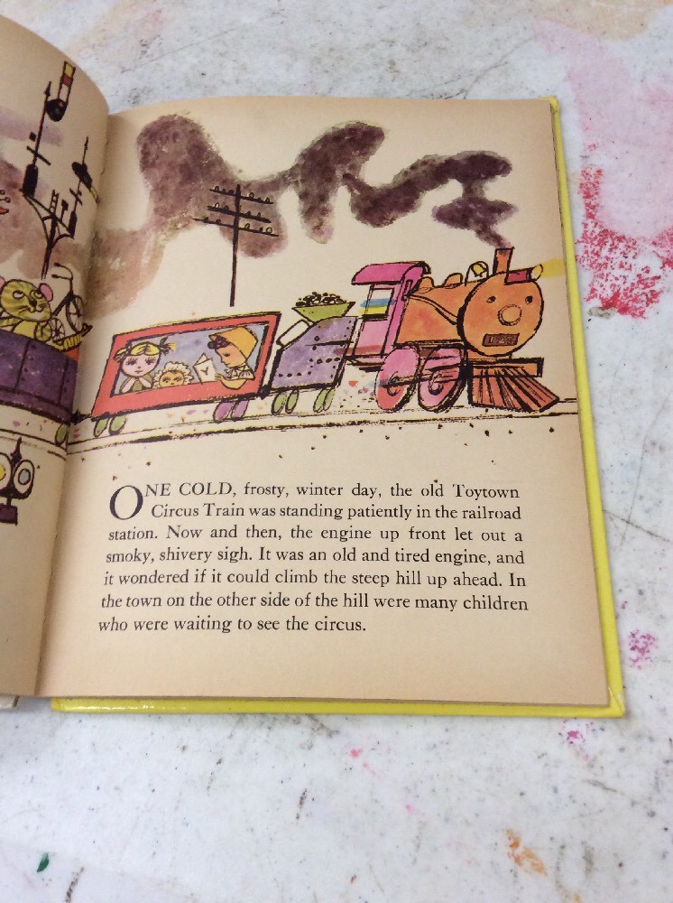 Vintage Children Stories wonder Books washable covers The Pony Engine ...