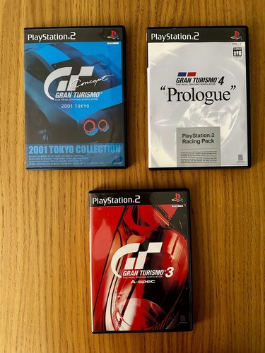 Lot Gran Turismo Sony PlayStation 2 PS2 Tokyo 4 Prologue 3 A-Spec Jap ...