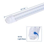 8FT LED Tube Light Bulbs HO Base T8 Rotatable 45W 65W R17D 8 Foot LED ...