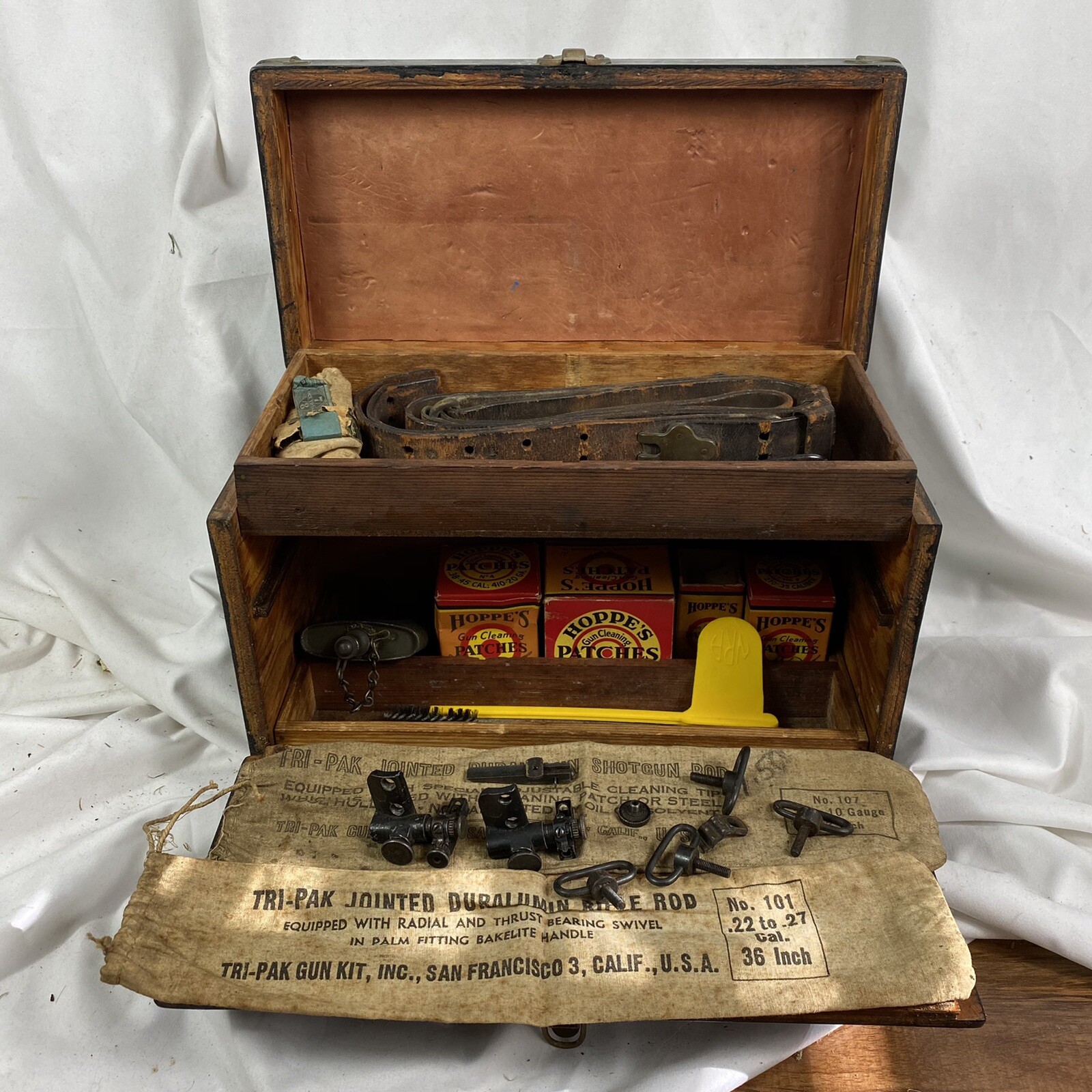 1940s Antique Gun Cleaning Box Filled As Found | eBay