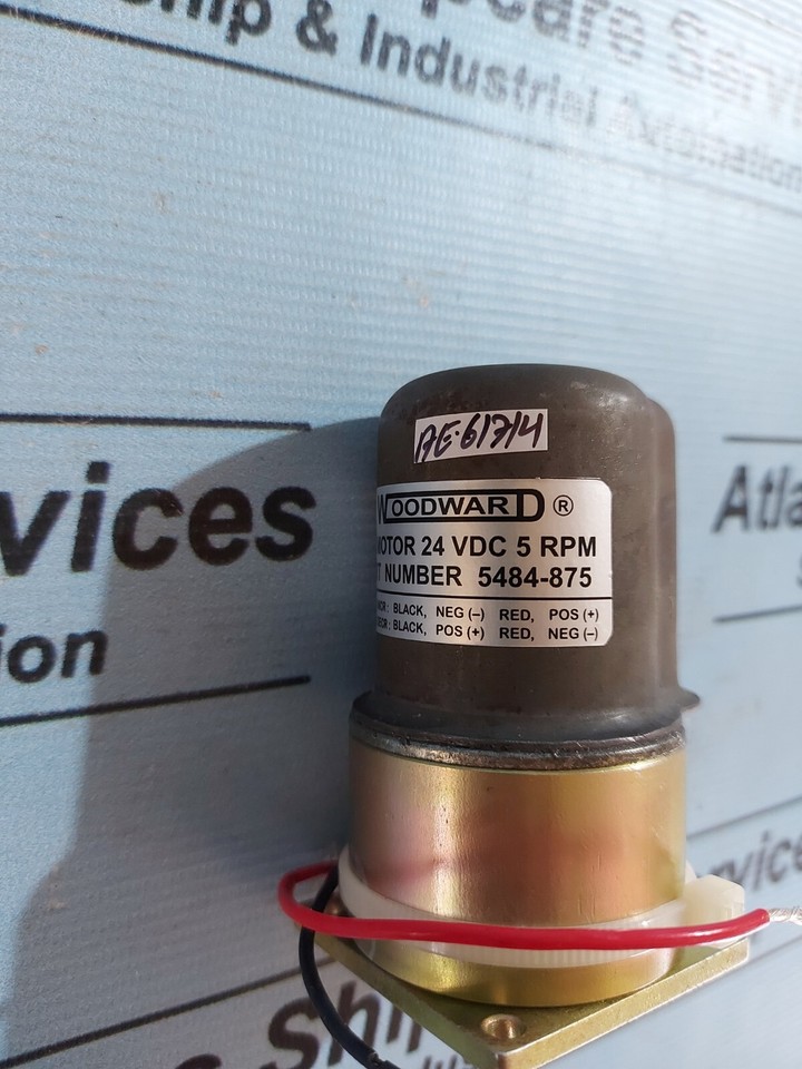 WOODWARD 5484-875 PM MOTOR 24 VDC 5 RPM | eBay