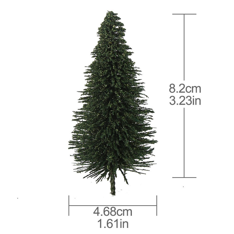 Model Pine Trees Green Model Tree N HO O Scale for Model Railway Layout ...
