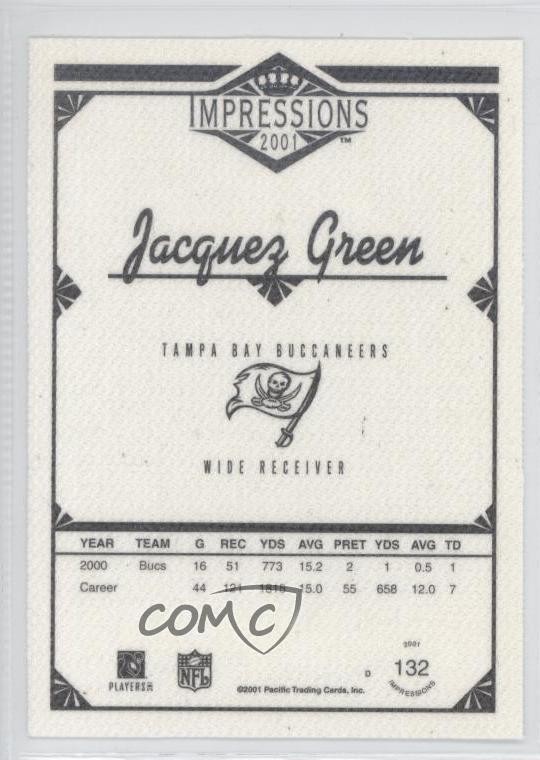 2001 Pacific Impressions Shadow Missing Serial Number Jacquez Green ...