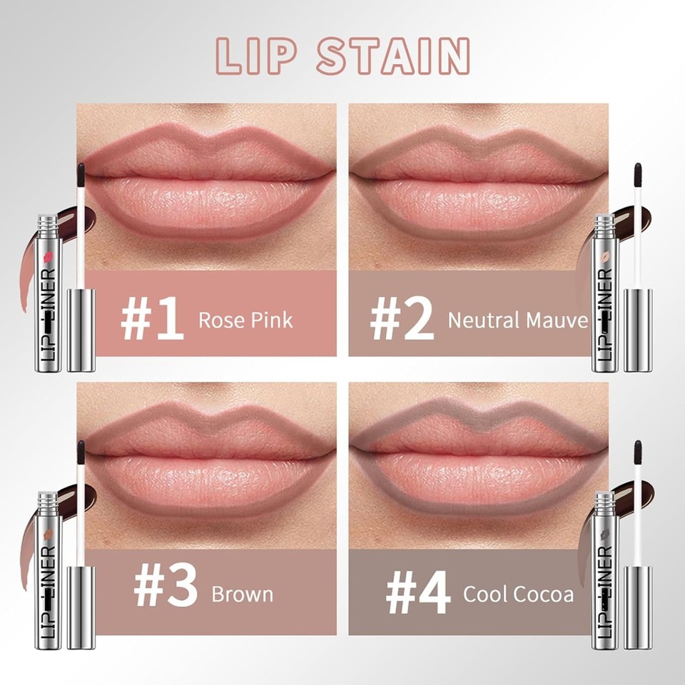 Peel Off Lip Liner Stain, Long-Lasting Lip Stain Peel Off, Easy Peel ...
