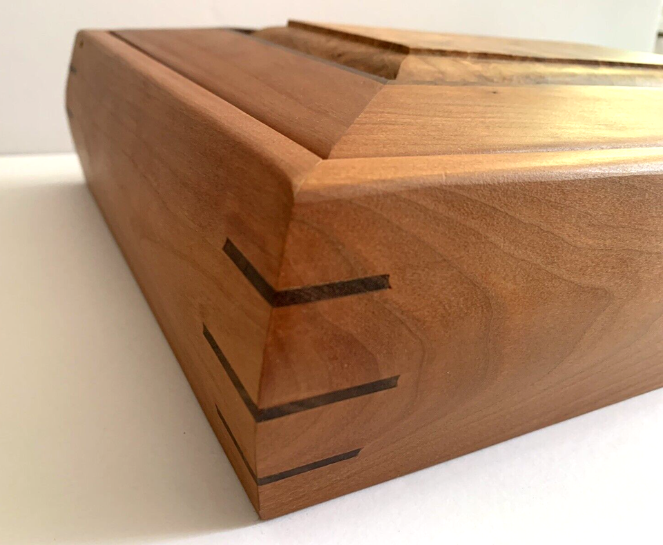 Steve Smith Artisan USA Handmade Wooden Jewelry Box "The Bevel" VERY ...
