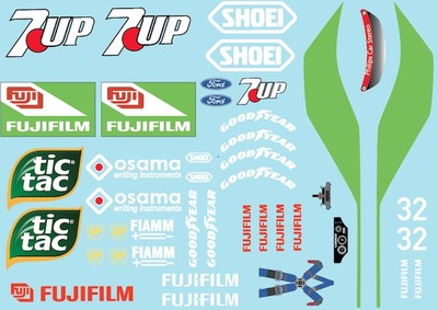 Sponsor Decal Sheet 1/10 F1 cars sticker 1307 | eBay