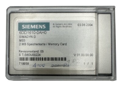 Siemens Simadyn Memory Card MS5 2MB - 6DD1610-0AH0 | eBay