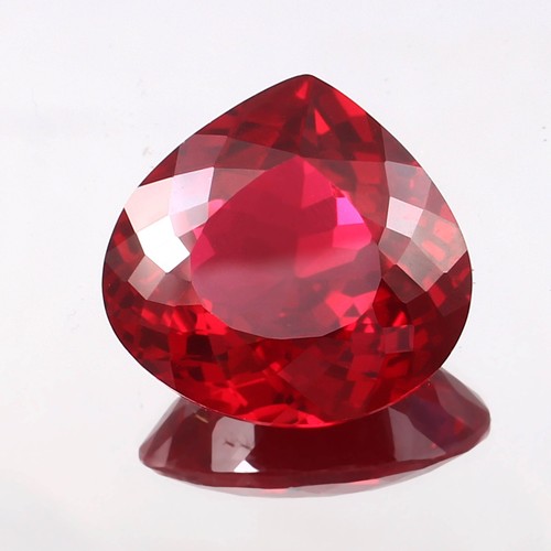 Naturel sans Défaut Mozambique Rouge Sang Rubis Coeur Libre Coupe Gemme ...