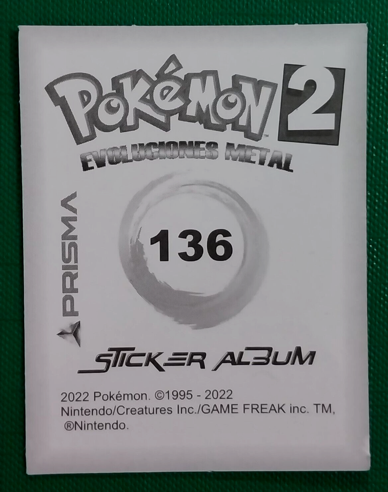 2022 POKEMON Sticker EP #136 SLAKOTH Hoenn PERU Edition South America ...